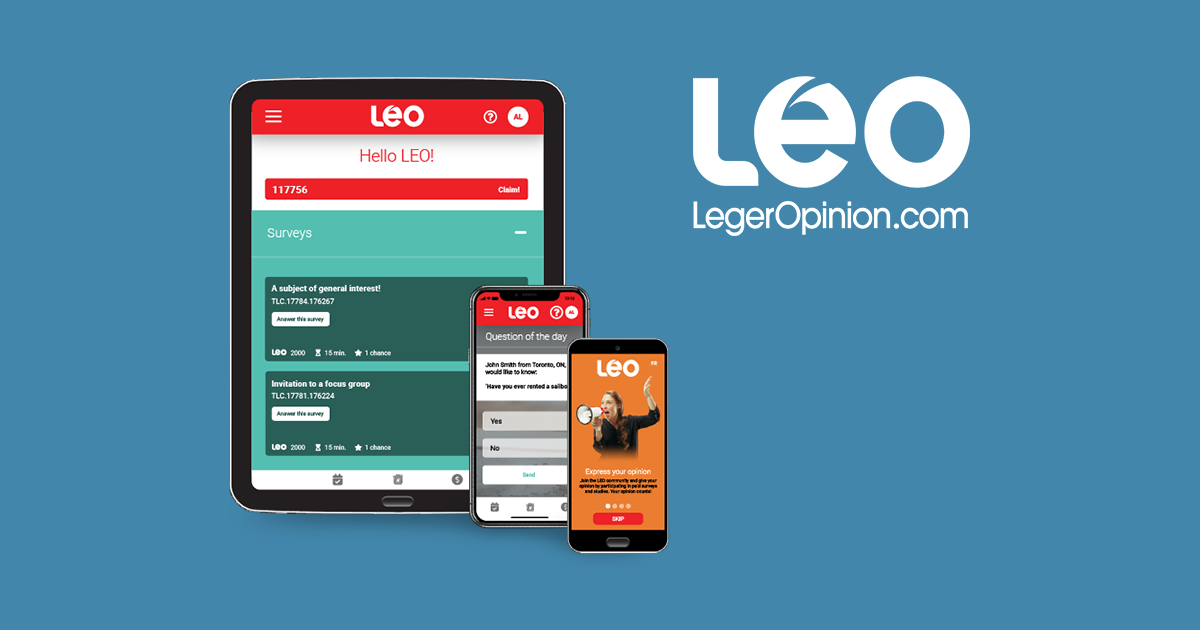 LEO - Mobile Application | Leger Opinion