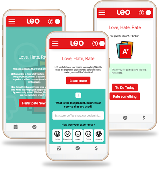 LEO - Online Paid Surveys - Give your Opinion! | Leger Opinion