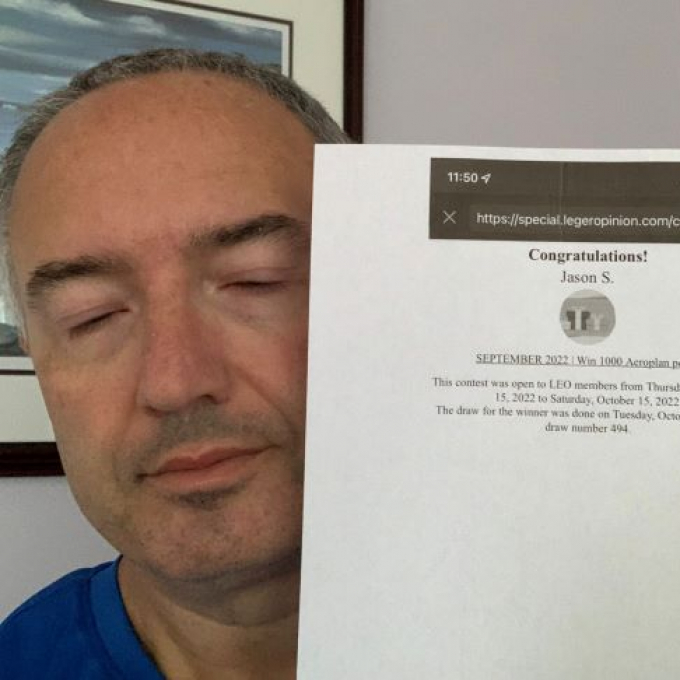 SEPTEMBER 2022 | Win 1000 Aeroplan points - Contest - LEO | Leger Opinion