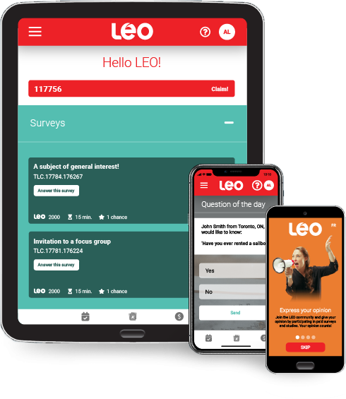 LEO - Online Paid Surveys - Give your Opinion! | Leger Opinion